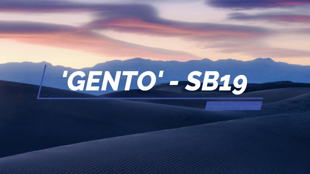 'GENTO' (LYRICS) - SB19 - YouTube
