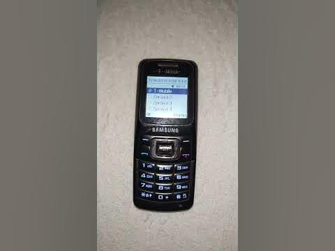 Samsung SGH-B130 T-Mobile Dźwięk SMS - YouTube