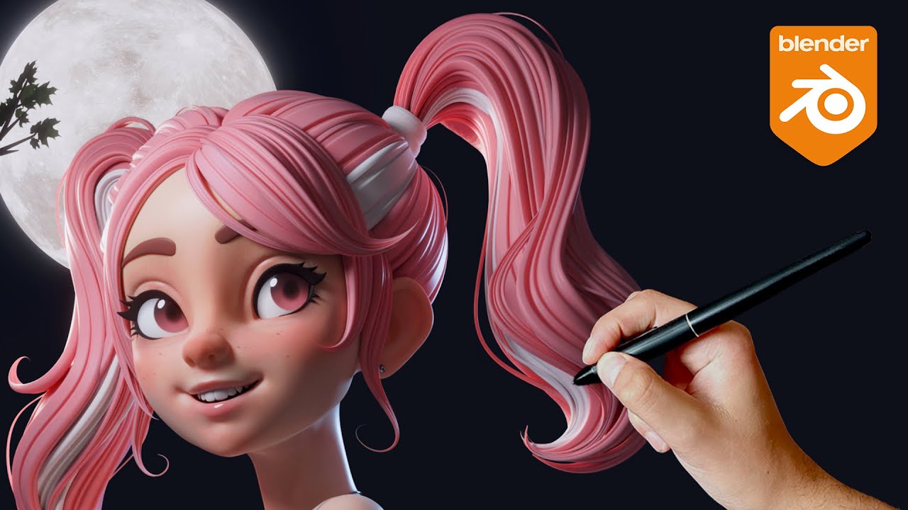 Cute Girl Sculpt in Blender 3D - YouTube