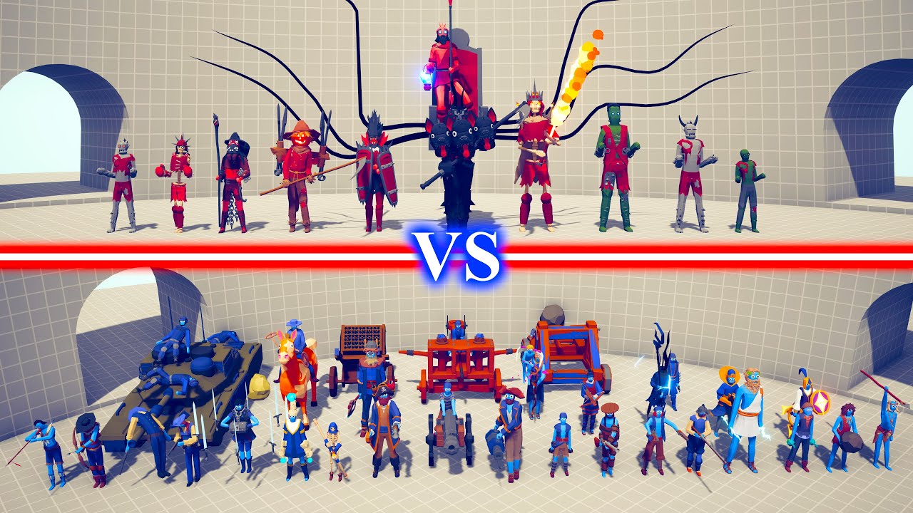 SPOOKY DLC TEAM vs RANGED TEAM - Totally Accurate Battle Simulator TABS ...
