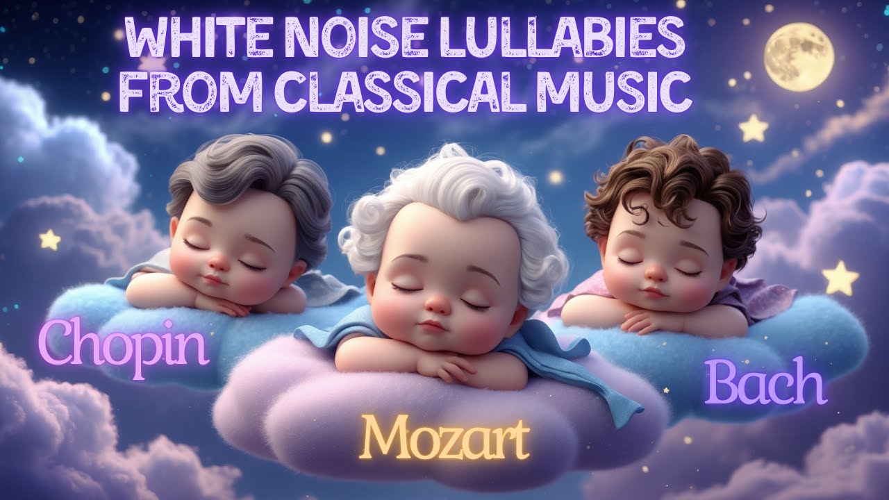 Classical Lullabies with White Noise | Baby Sleep Classic Music (60 Min ...
