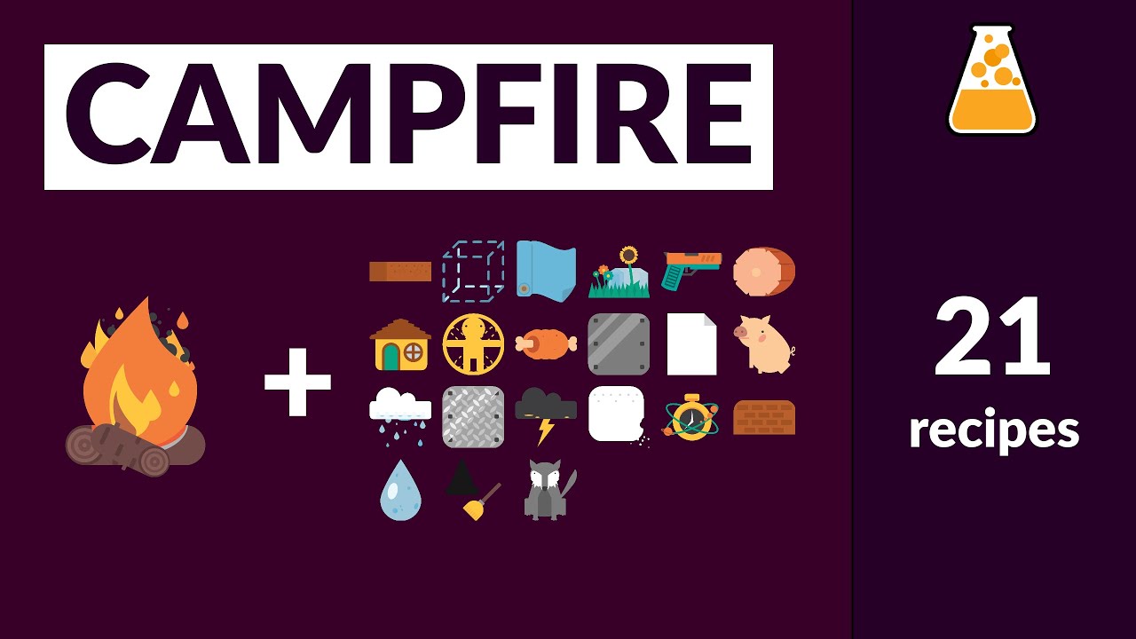 How to USE the CAMPFIRE in Little Alchemy 2 - YouTube