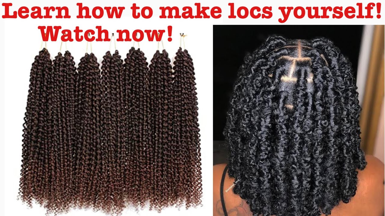 How to install locs/easiest ways to make butterfly/distress locs/locs ...