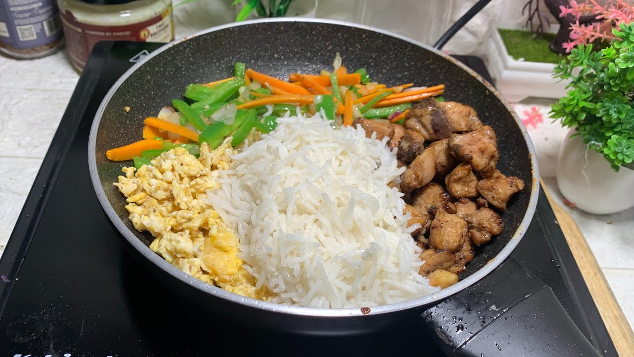 Street Style chicken fried rice | 15 minutes recipe | chicken fried ...