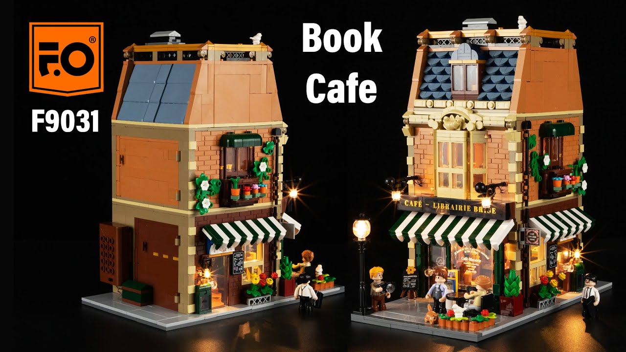 FunWhole Book-Cafe (F9031)[1718 pcs] Speed Build @TopBrickBuilder - YouTube