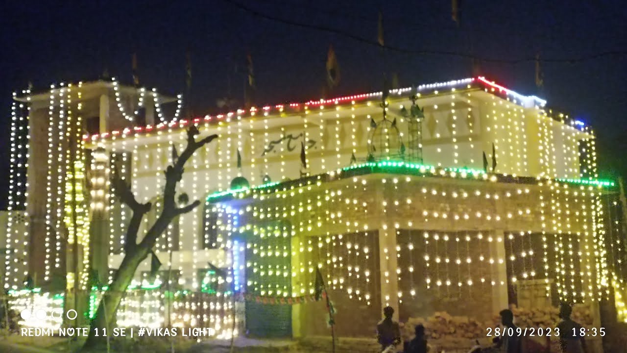 thorana lighting decoration || ladi decoration || building light ...