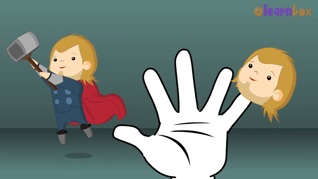 Finger Family Hollywood Superheroes Cartoon Daddy Finger Family ...