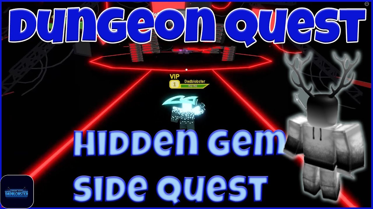 Dungeon Quest - Hidden Gem Side Quest - *Roblox* - YouTube