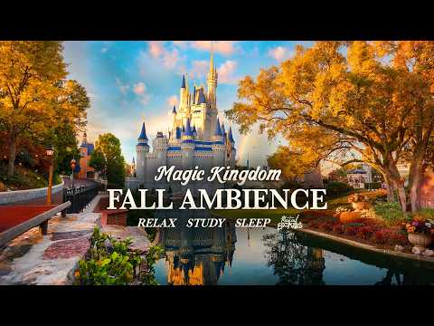 Magic Kingdom Cozy Fall Ambience 🍂 | Relax, Study & Sleep