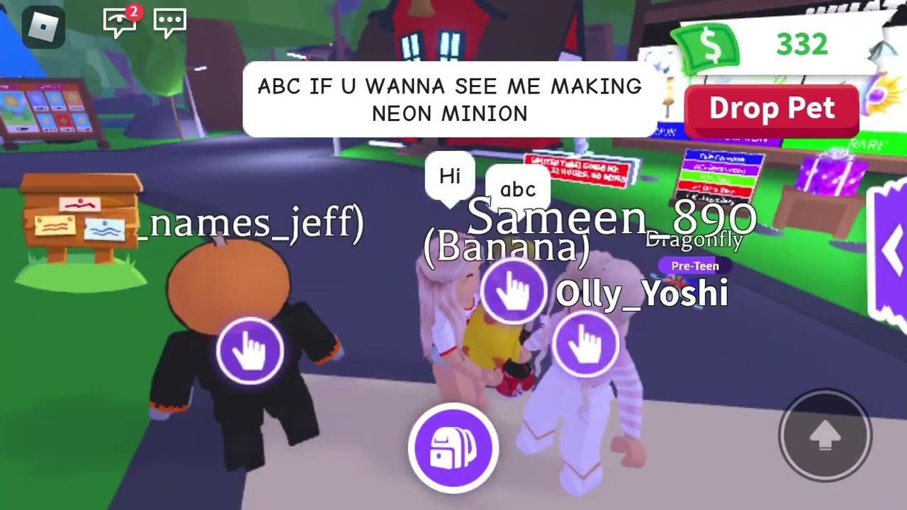 MAKING NEON ZODIAC MINION CHICK_roblox_adopt me_jojo&body gaming - YouTube