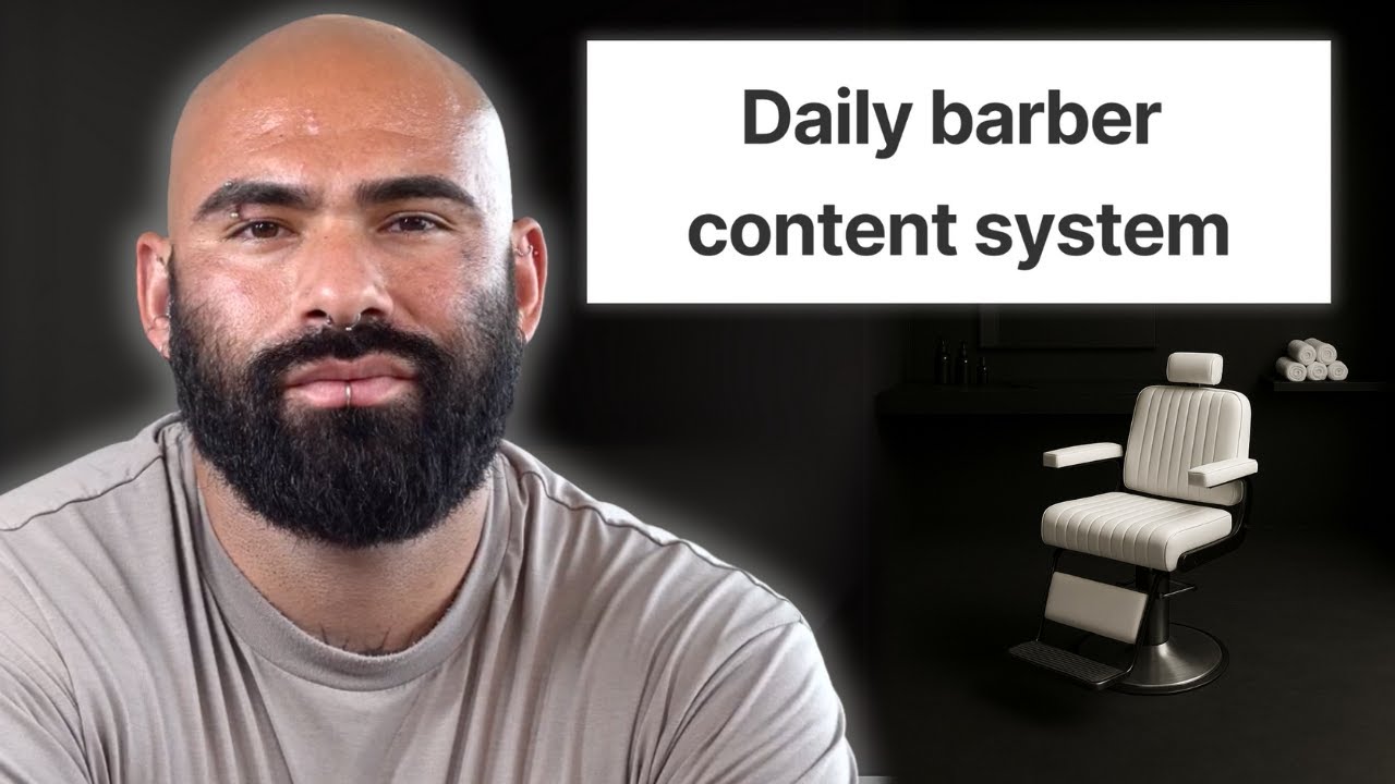 Barber Content Creation Schedule: Record 2, Edit 2, Post 1 (Daily ...