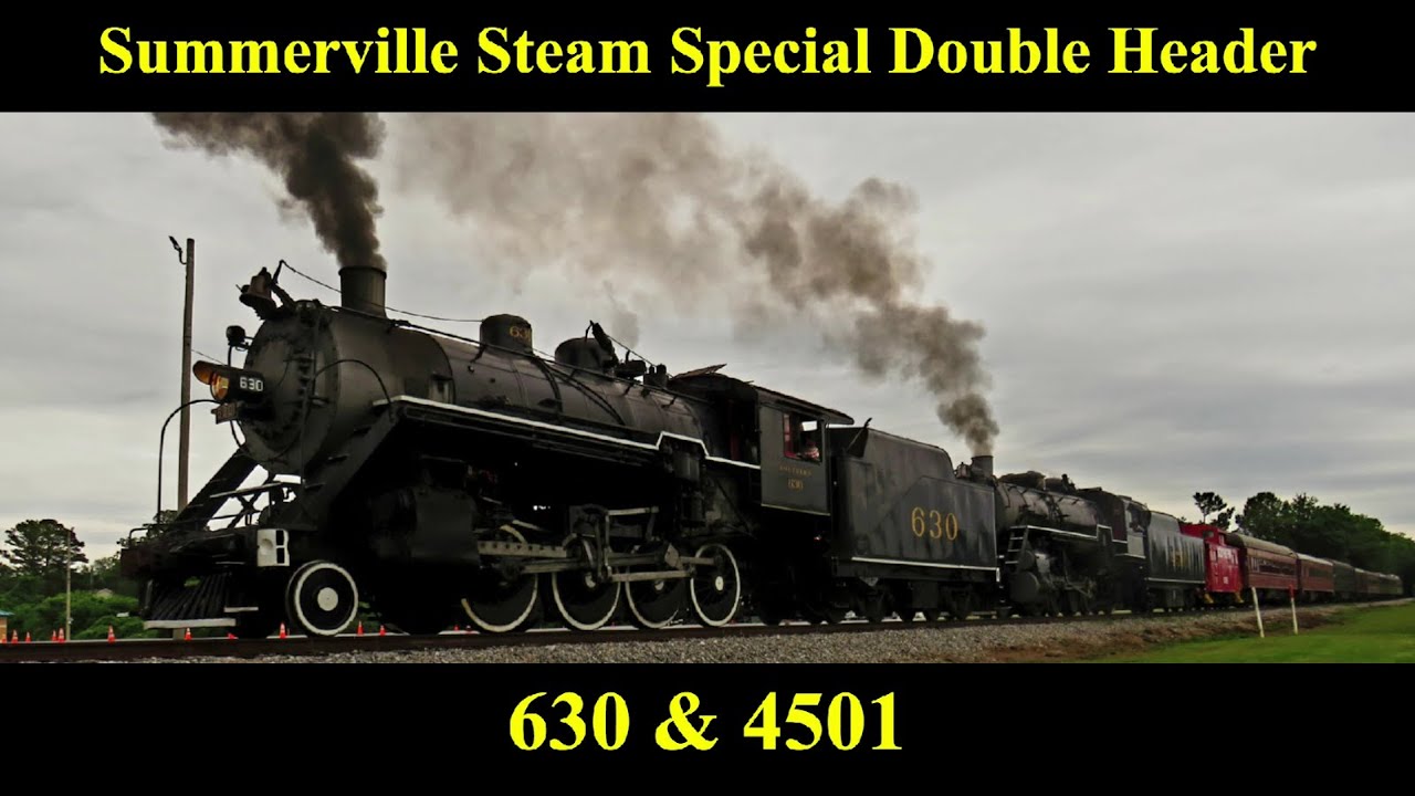 Summerville Steam Double Header Fall Special - YouTube