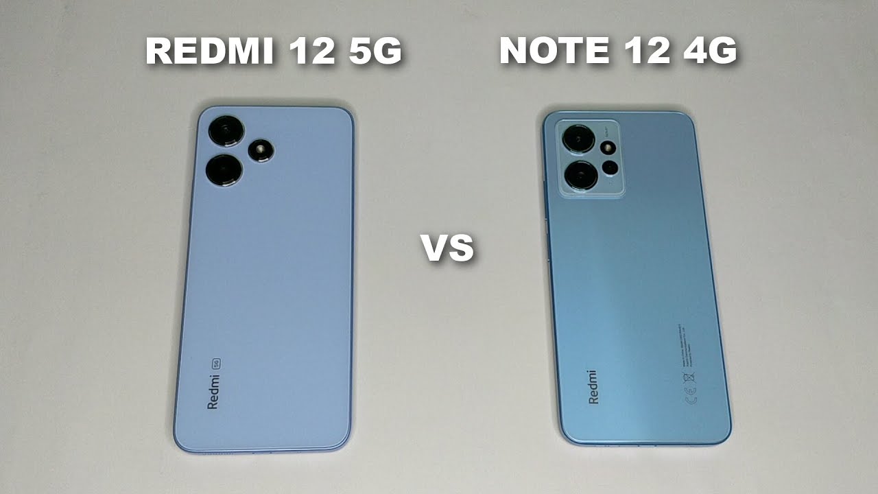 Redmi 12 5G Vs Redmi Note 12 4G I Speed Test - YouTube