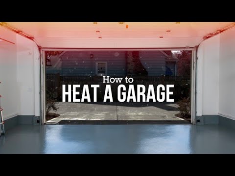 How to Heat Garage Workshop - No Tools Required! - YouTube
