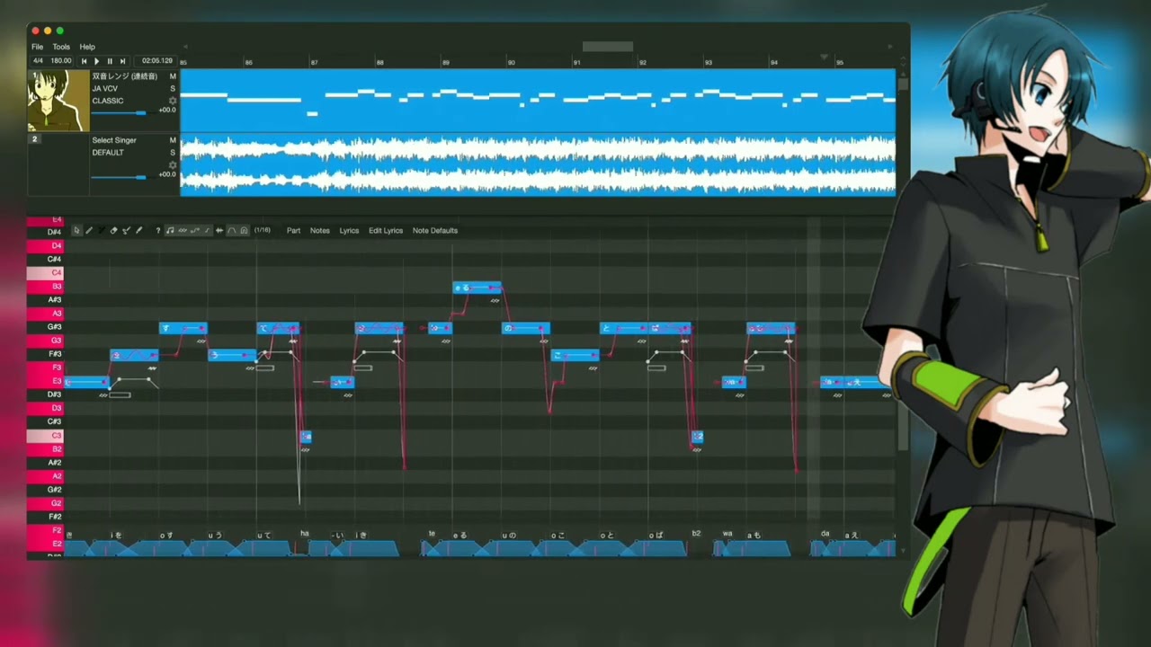 【UTAU CV→VCV】Two Breaths Walking (Reloaded) - Soune Renzi (双音レンジ連続音 ...