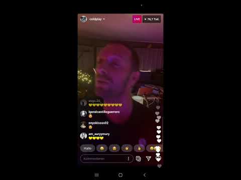 Coldplay Instagram Live 14.10.2020 - #EveryVoteCounts