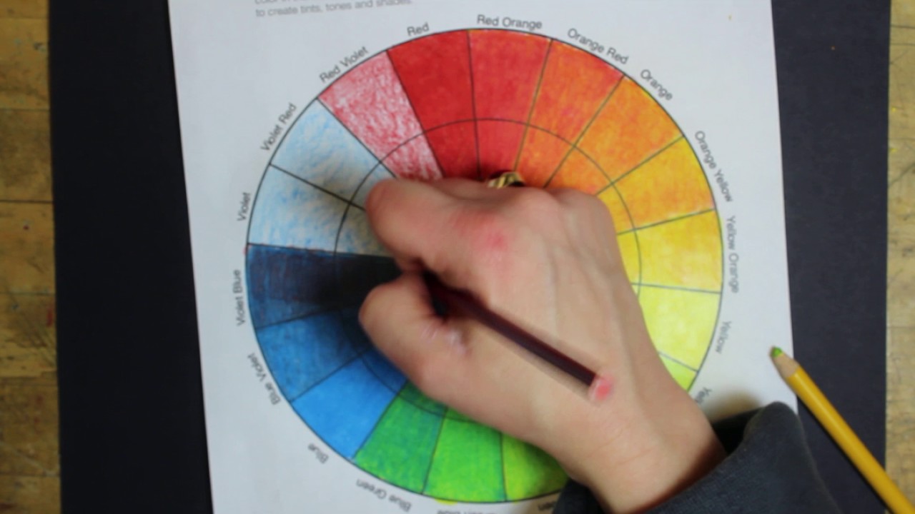 Visual Art Academy Shading a Color Wheel Demo - YouTube