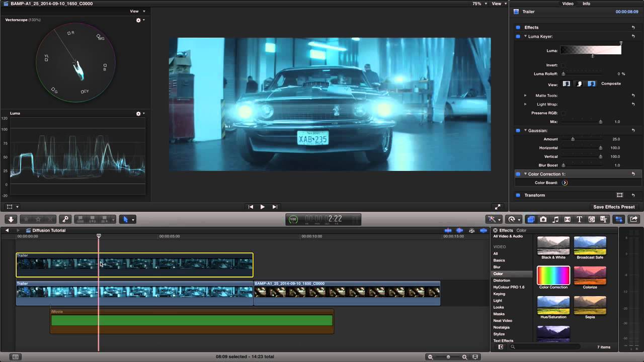 Creating the Diffusion Effect in FCPX - YouTube