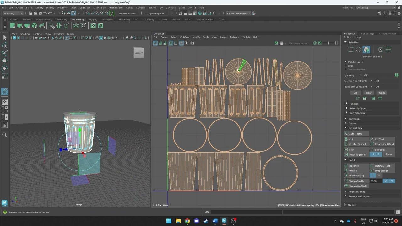UV Unwrapping Basics | Maya 2024 - YouTube