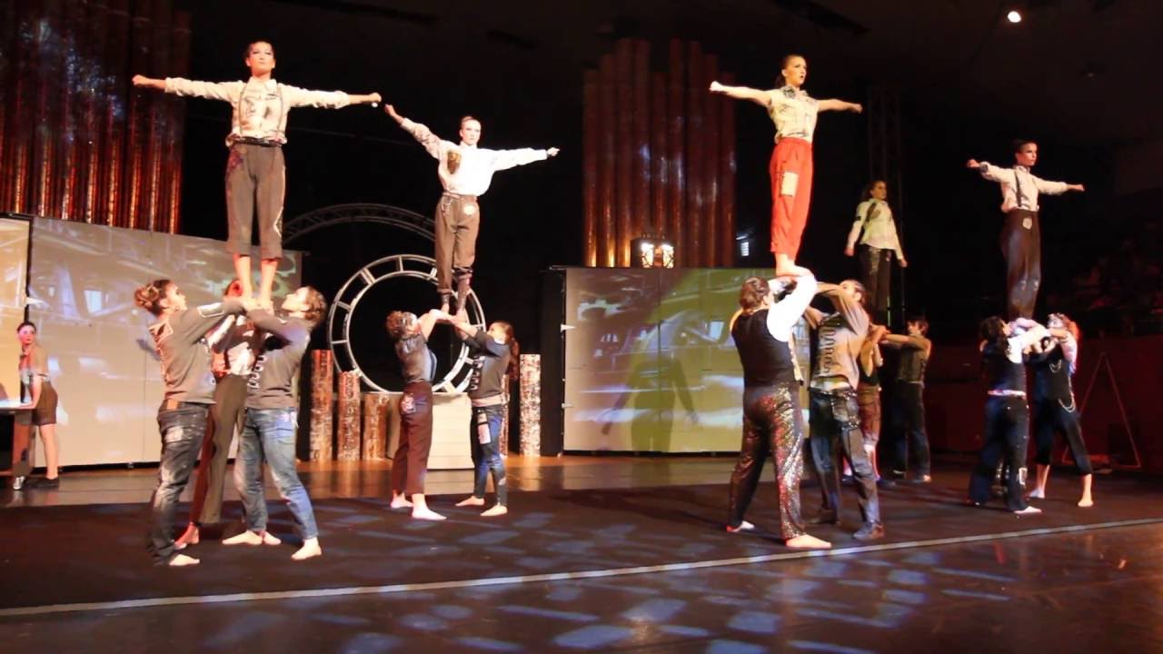 CircusWest Production of "Dream Factory Circus" - Banquine Act - YouTube