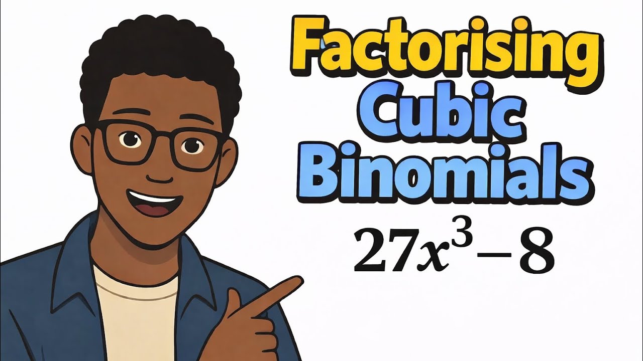 Factorising Cubic Binomials Made Easy | 27x³ − 8 Example - YouTube