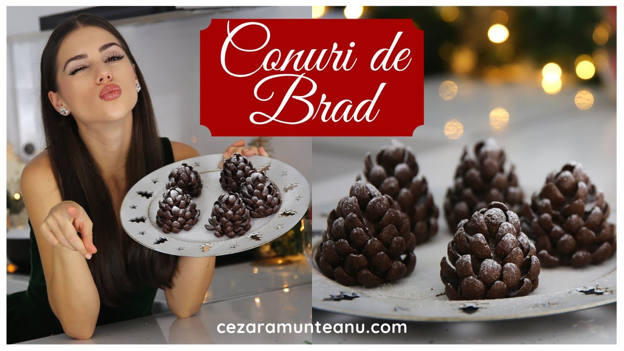 Conuri de brad ( Ciocolata, caramel si unt de arahide), Retete de ...