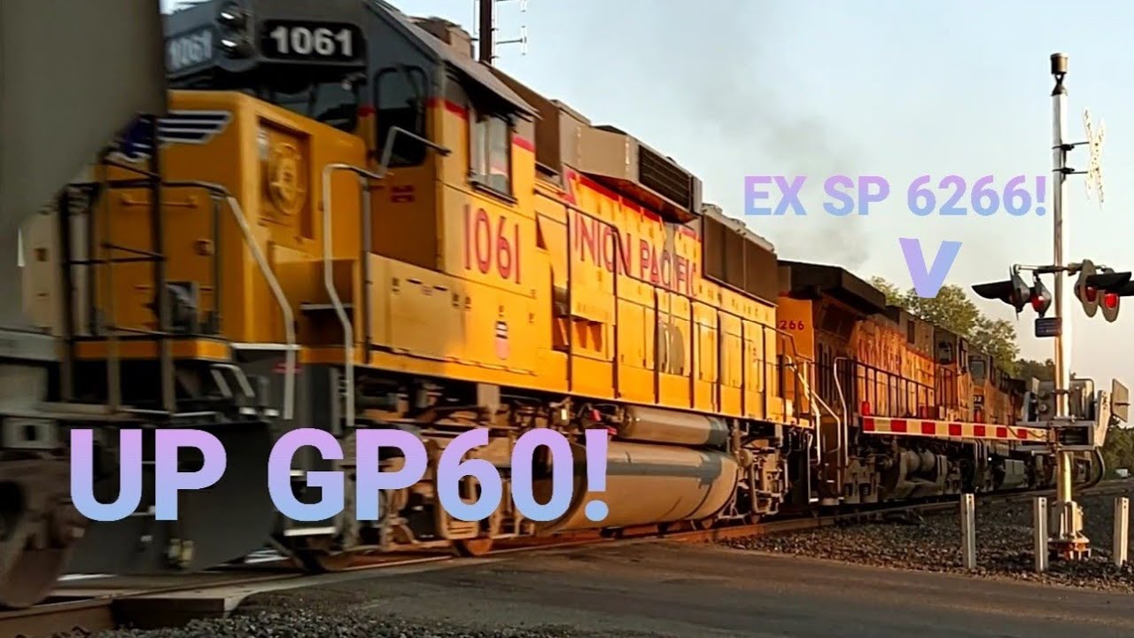 *UP GP15 + ex-sp 6266* UP Manifest Southbound. (1st train) - YouTube