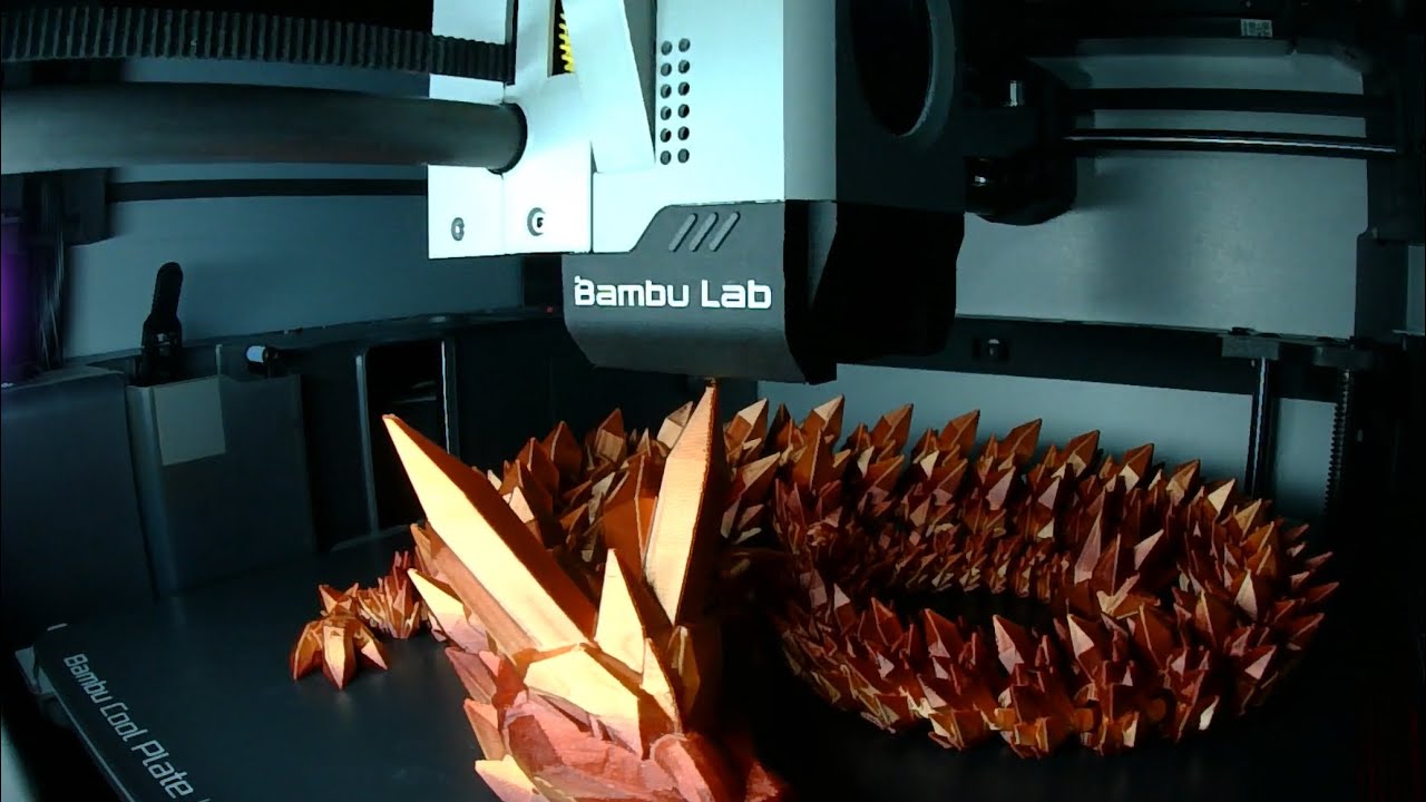 Bambu Lab X1C Crystal Dragon - YouTube