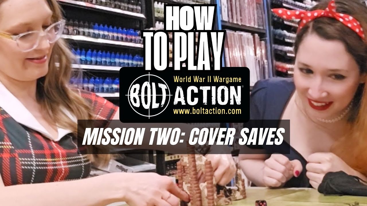 How to Play Bolt Action - Cover Saves in Mission 2 - YouTube