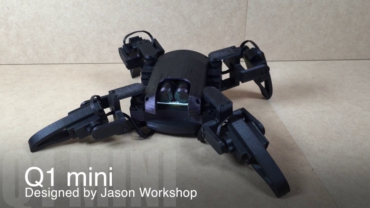 Q1 mini Quadruped Robot (Designed by Jason Workshop) - YouTube