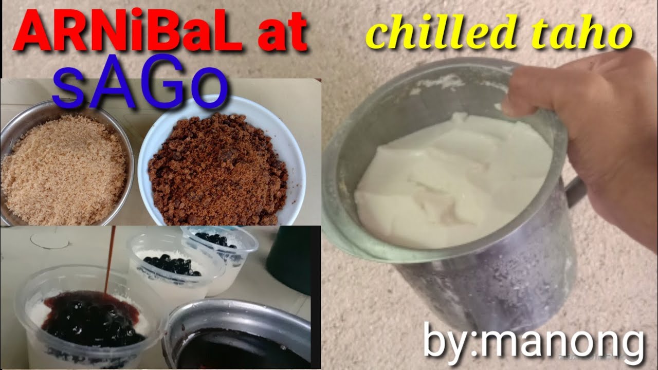 how to make sago at arnibal . for chilled taho. - YouTube