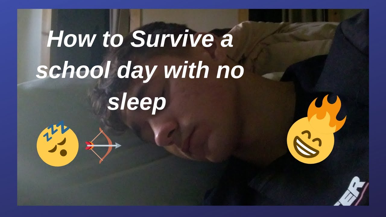 How to survive SCHOOL with no sleep! - YouTube