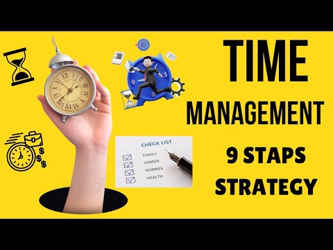 time management, 9 steps statergy, self-improvement, good habits - YouTube