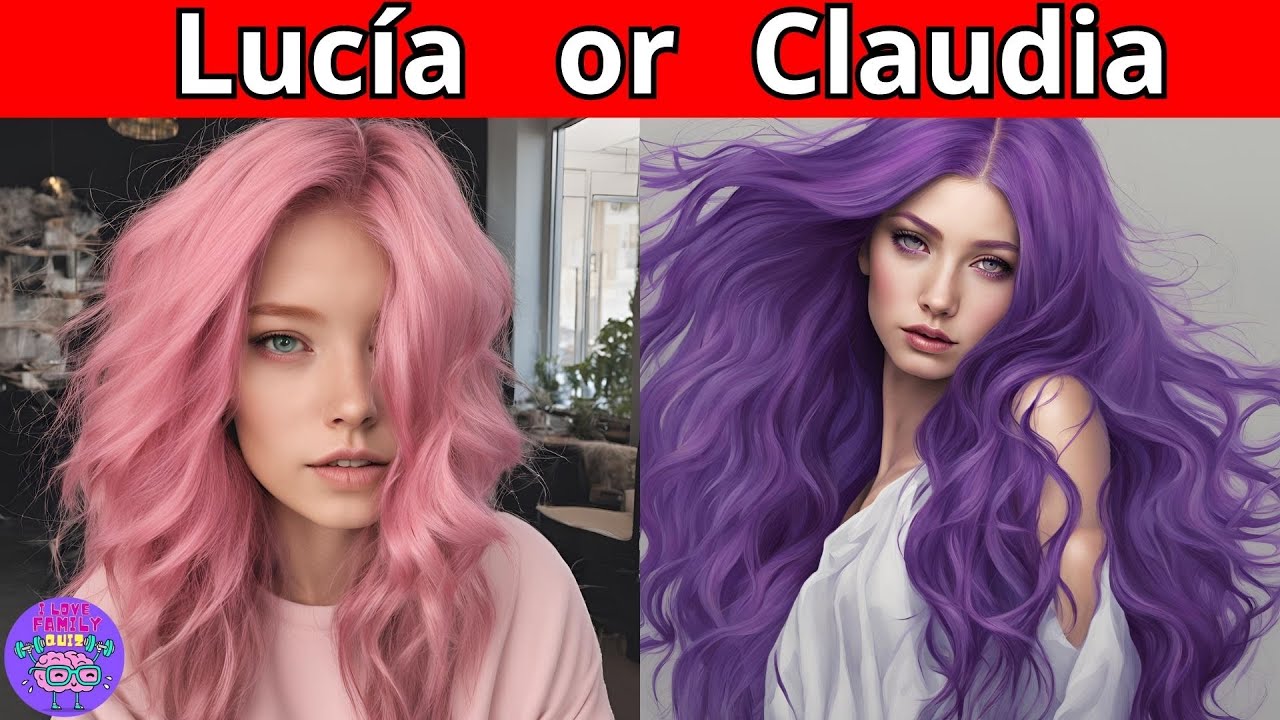 LUCÍA OR CLAUDIA 💖 [🔥 Color Showdown: 🌸 Pink vs 💜 Purple 🎨 ] - YouTube