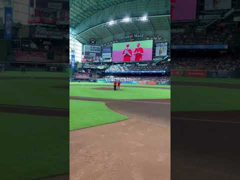 Jacob Capin throws opening pitch at Houston Astros game 7/30/22 - YouTube