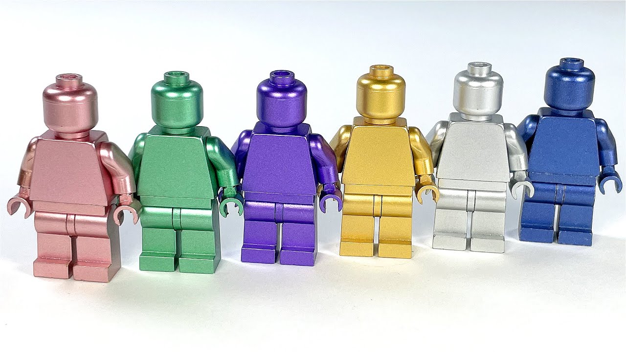 Lego Everything Is Awesome SPECIAL Metallic Silver Blank minifigures ...