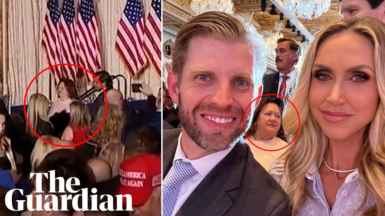 Gina Rinehart spotted at Donald Trump's 2024 campaign launch - YouTube