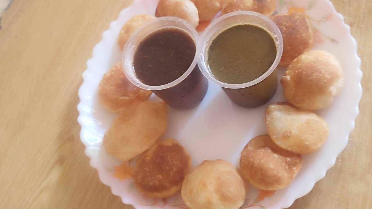 Pani Puri recipe| Goll gappy with Katha mitha Pani | @dreamyworldd6391 ...
