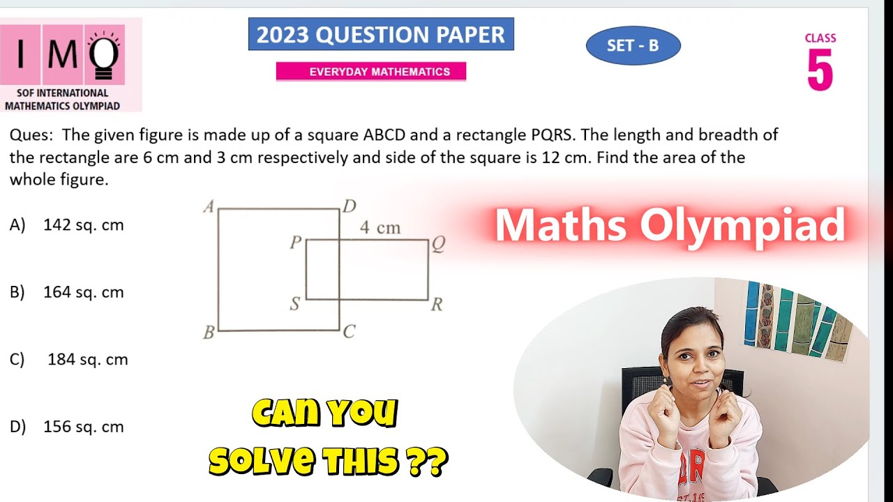 IMO 2023 Class 5 Question Paper SET B- Ques no 49 | Class 5 Math ...