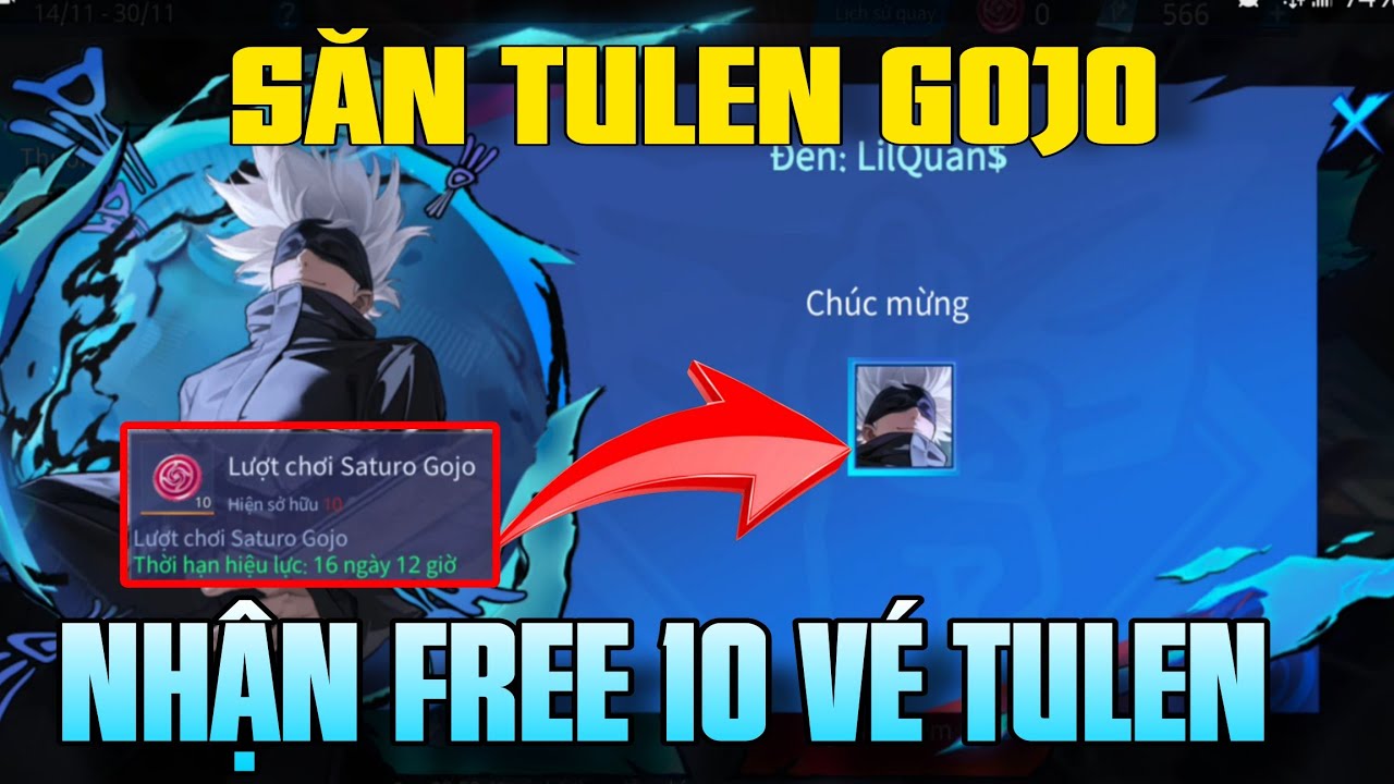 Liên Quân cận cảnh săn TULEN Satoru Gojo cần bao nhiêu quân huy | xUYÊN cÙI mÍA - YouTube