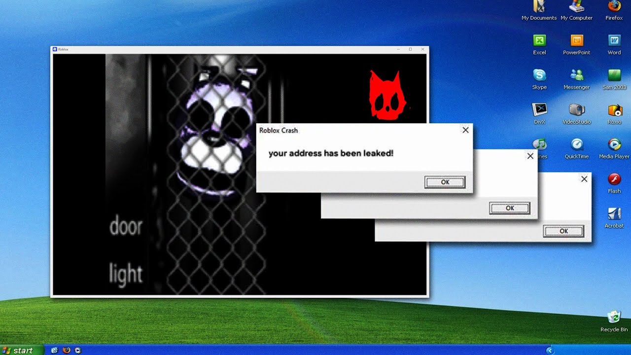 I played Roblox and got malware from this fnaf game - YouTube