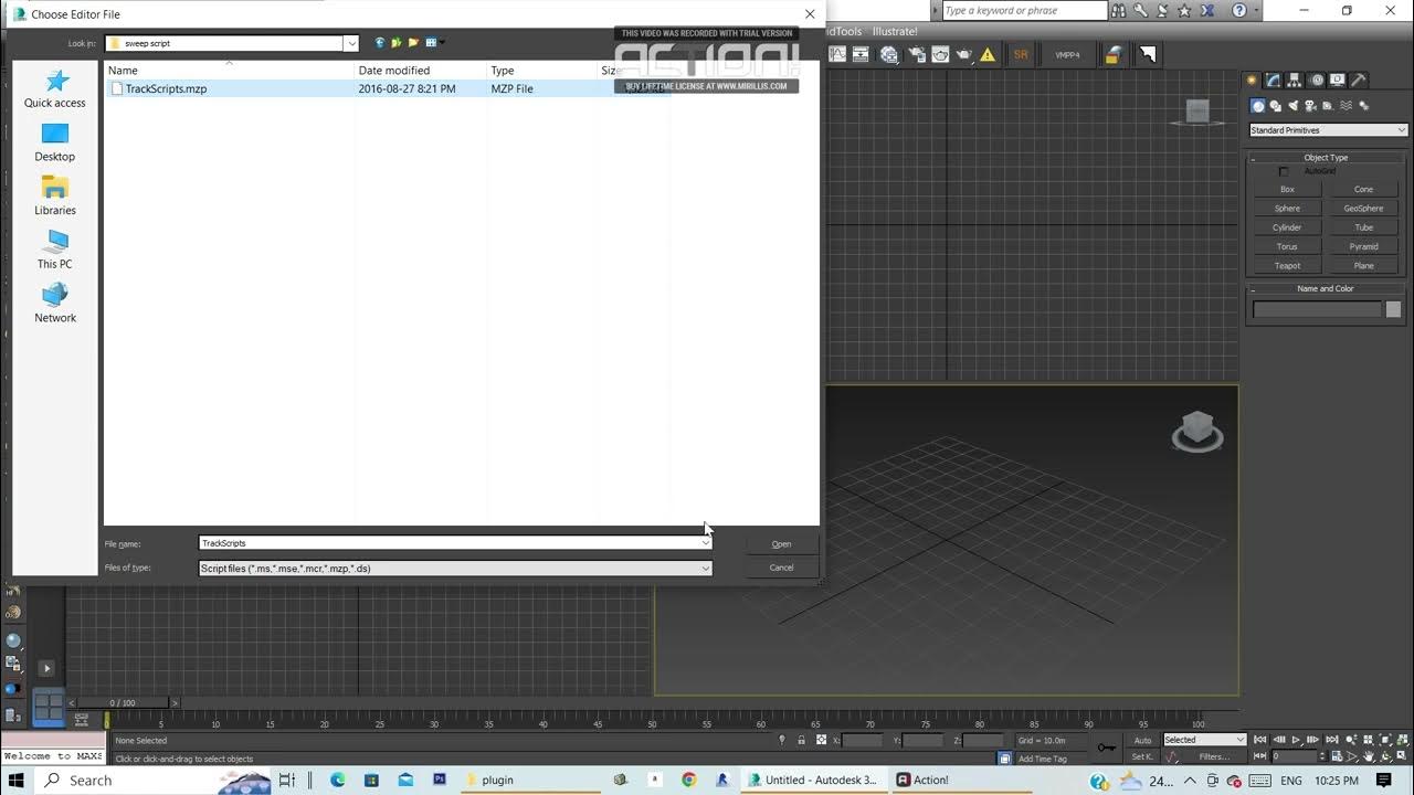 how to install sweep profile plugin in 3d max - YouTube