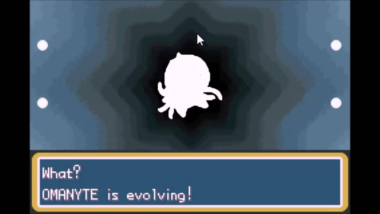 Pokémon Fire Red GBA: Omanyte evolves into Omastar - YouTube