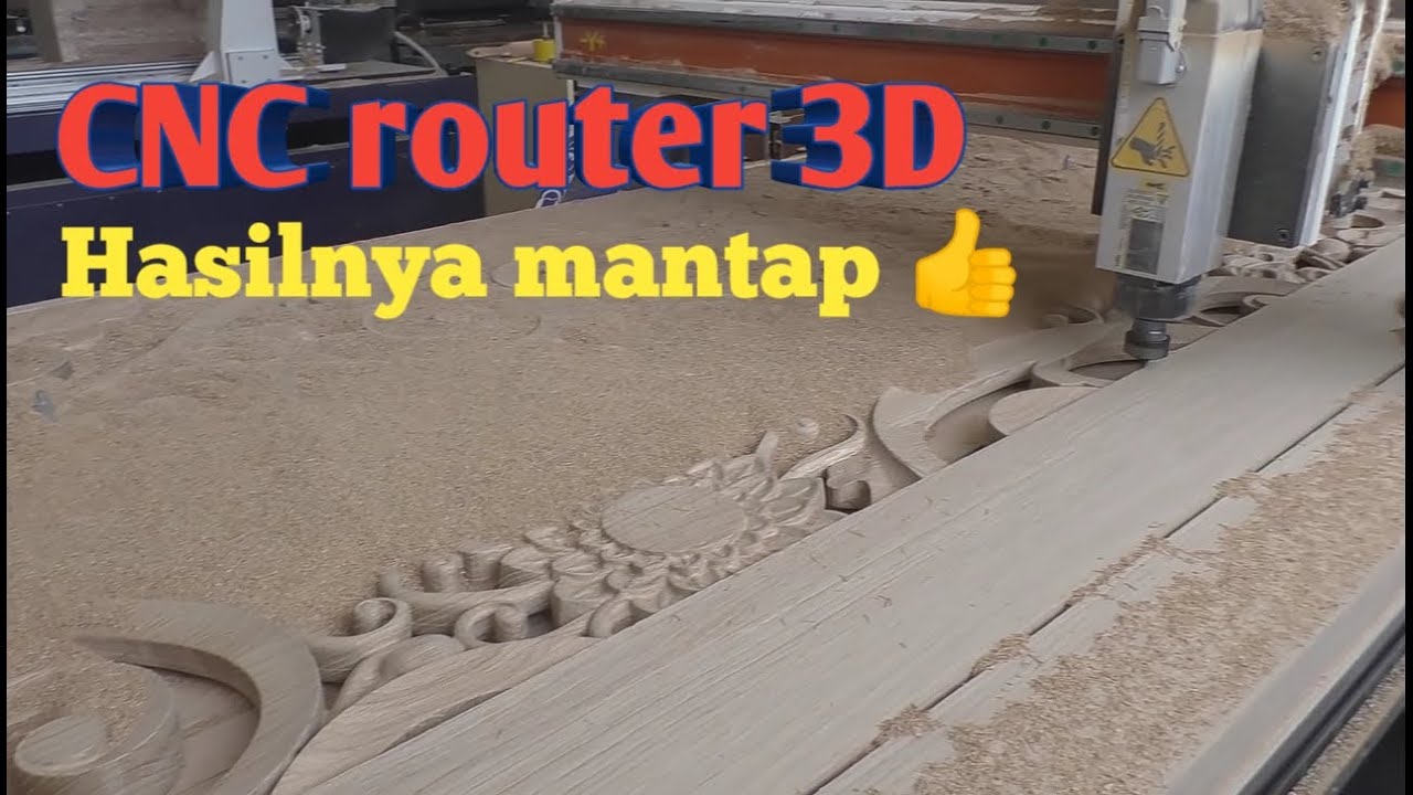 MESIN CNC KAYU - Panel 3d terbesar dengan CNC router - YouTube