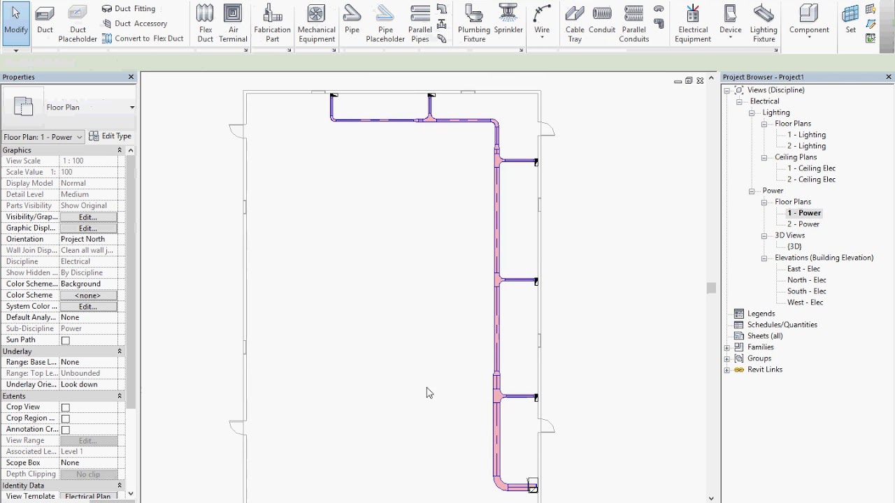 HOW TO CREATE CABLE TRAY ROUTING SMDB TO DB REVIT IN TAMIL - YouTube