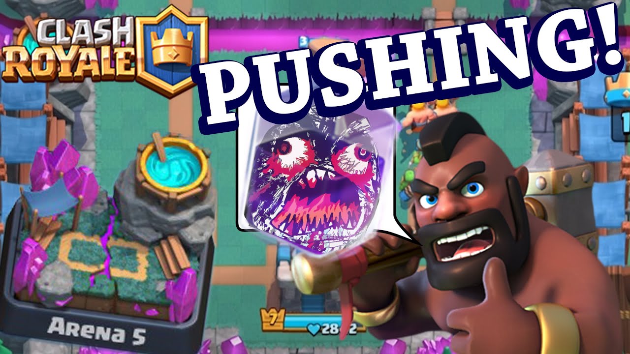 Clash Royale - Pushing to the Spell Valley #2 - Epic HOG RAGE!!! - YouTube