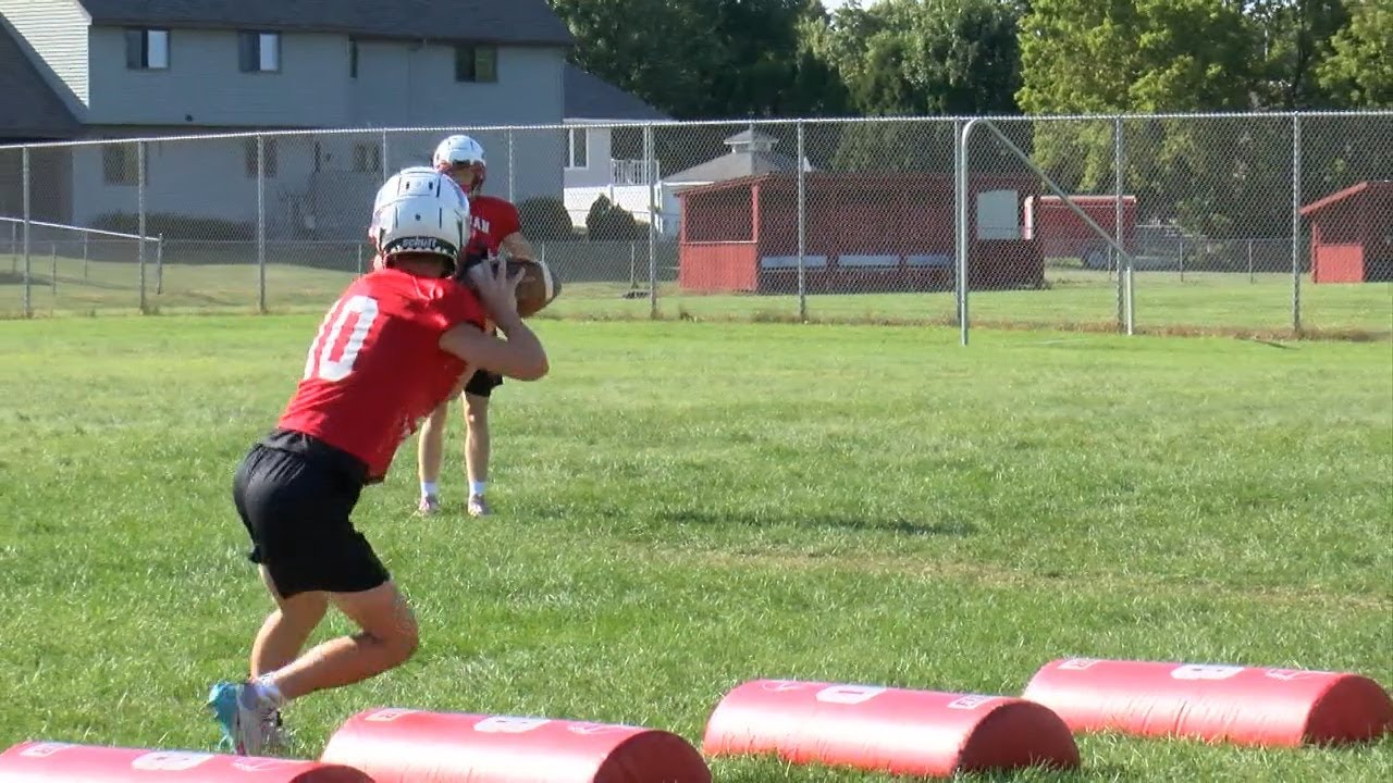 Newman Catholic 8-man football team kicks off season Saturday - YouTube