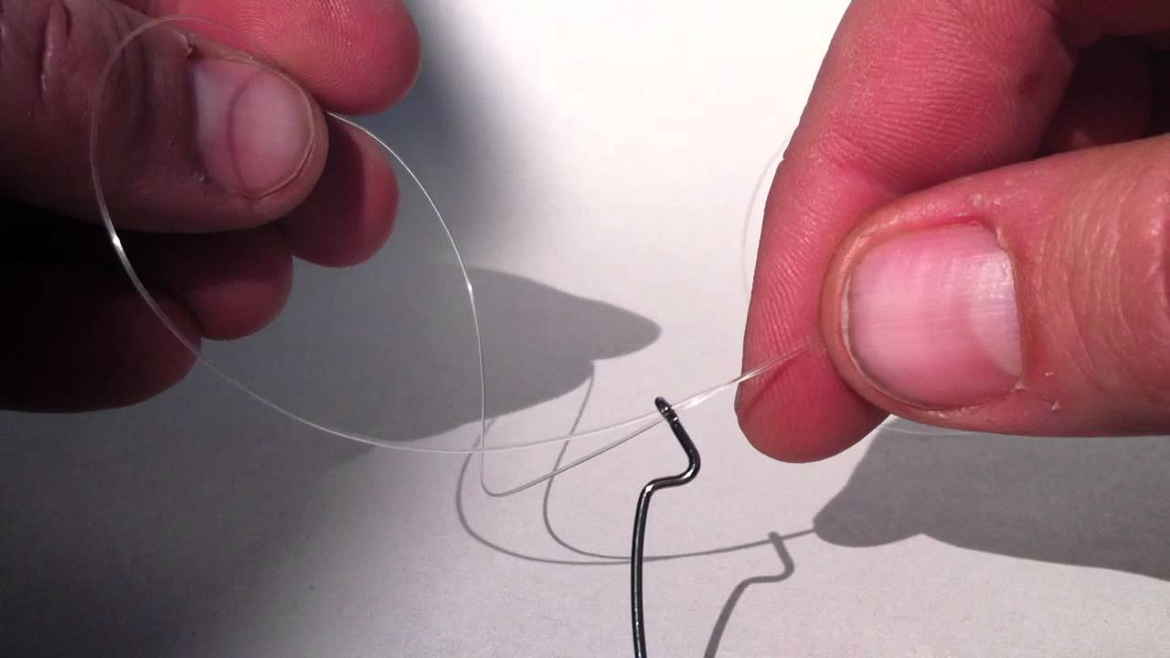 How to tie a power knot on your fish hook - YouTube