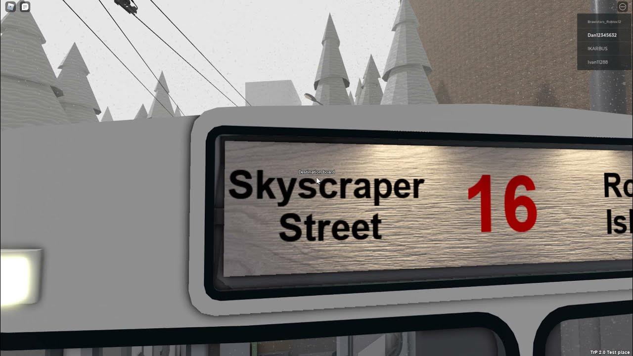 OneSkyVed's trolleybus place НОВЫЙ МАРШРУТ | 16 маршрут | Троллейбус ЗиУ | roblox - YouTube