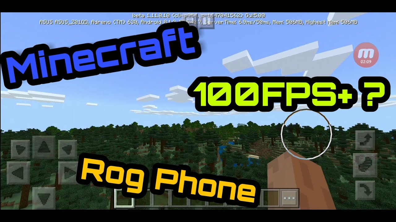 Minecraft PE tested on ROG Phone_- 100fps? - YouTube